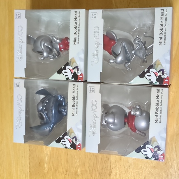 Disney | Toys | Disney 0 Mini Bobble Head Collectors Set | Poshmark